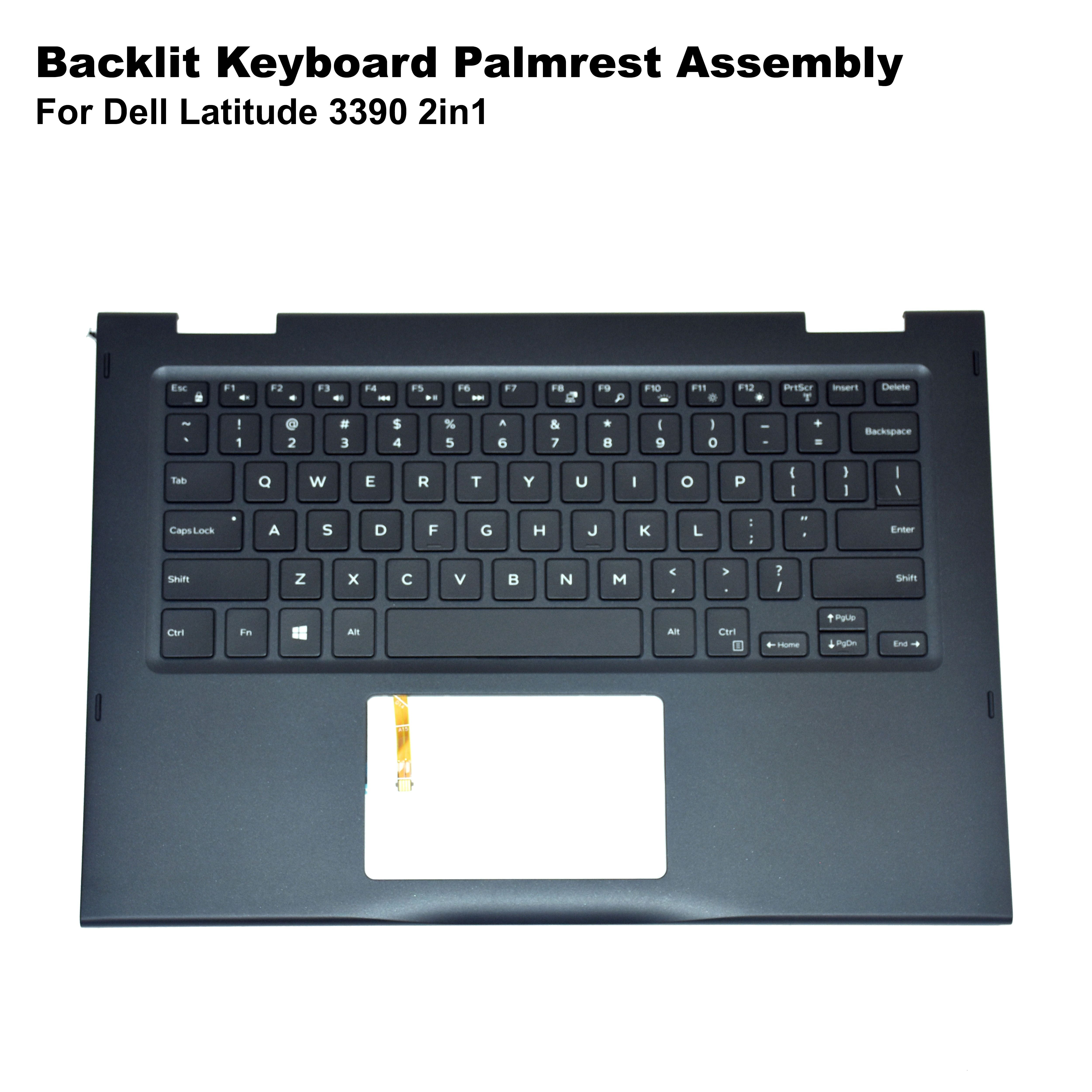 Dell Latitude 3390 2-in-1 Palmrest Assembly with Backlit Keyboard ...