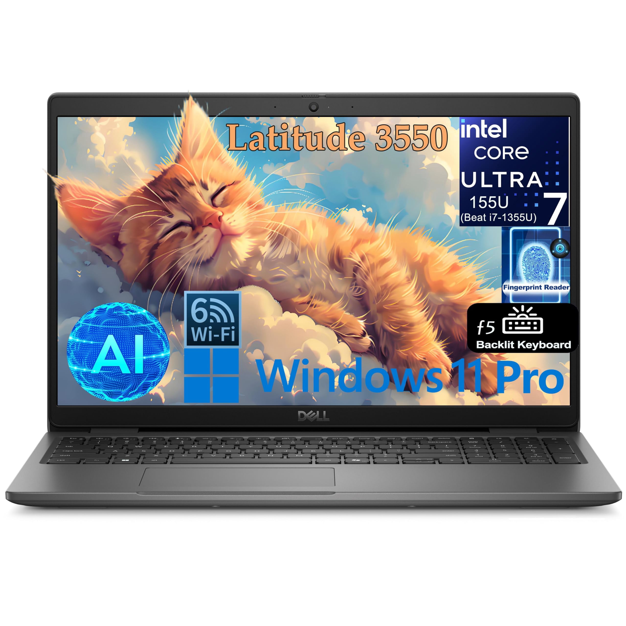 Dell Latitude 3550 15 15.6" FHD Business AI Laptop Computer, Intel 12 ...