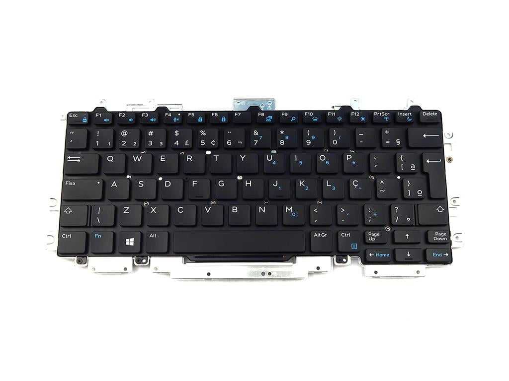 Dell Latitude E7270 Brazilian Portuguese Backlit Laptop Keyboard Black ...