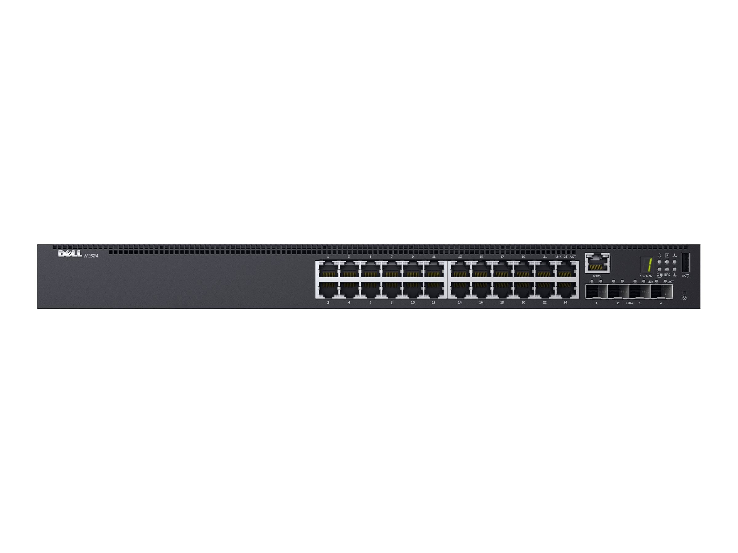 Dell Networking N1524 - Switch - L2+ - managed - 24 x 10/100/1000 + 4 x ...