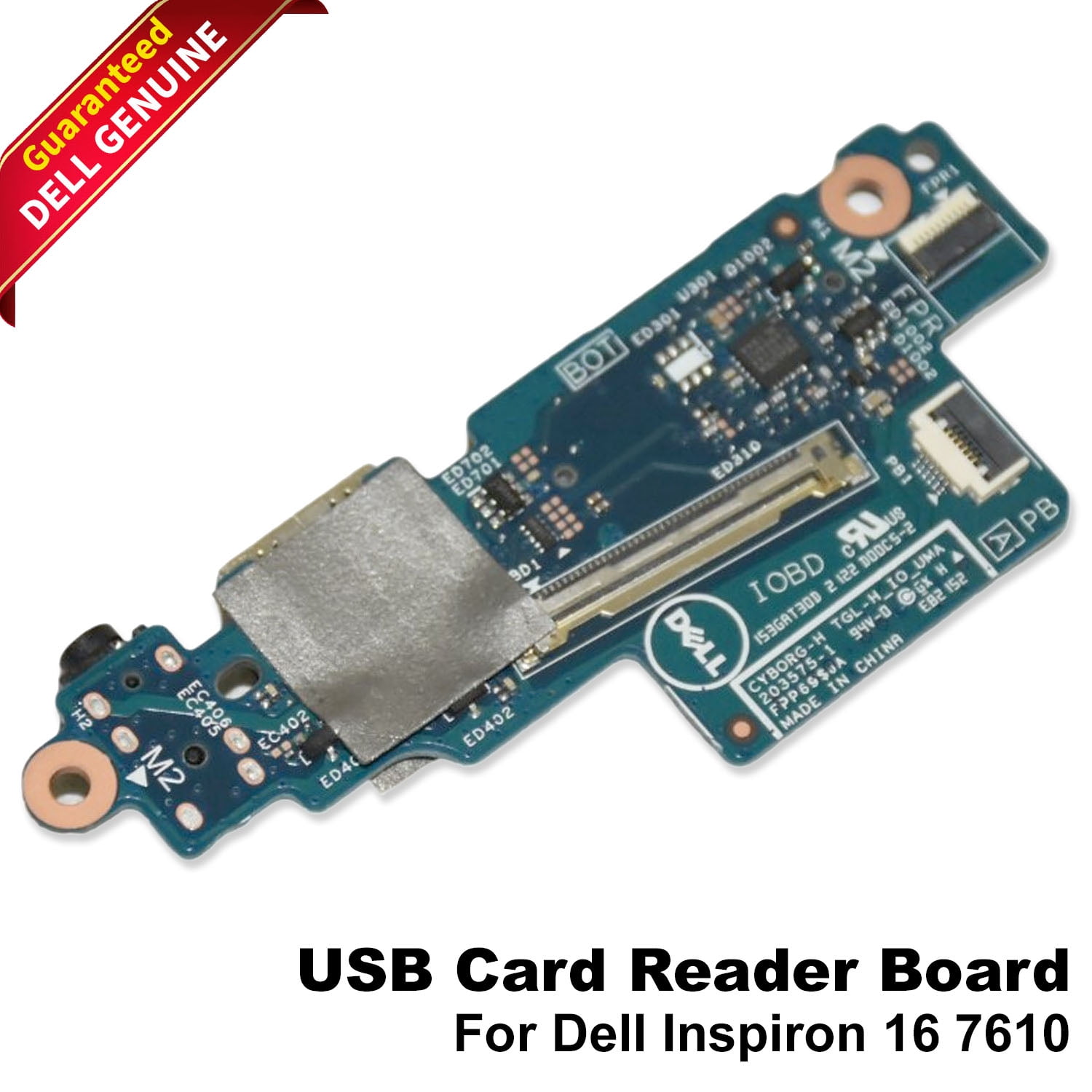 Dell OEM Inspiron 16 7610 USB Audio Port SD Card Reader IO Circuit ...