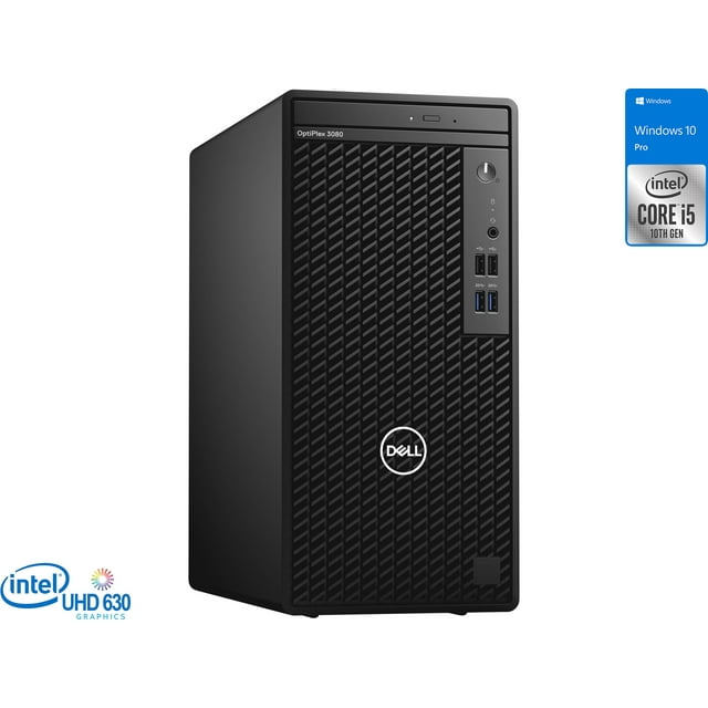 Dell OptiPlex 3080 Desktop, Intel Core i5-10505 Upto 4.6GHz, 4GB RAM ...