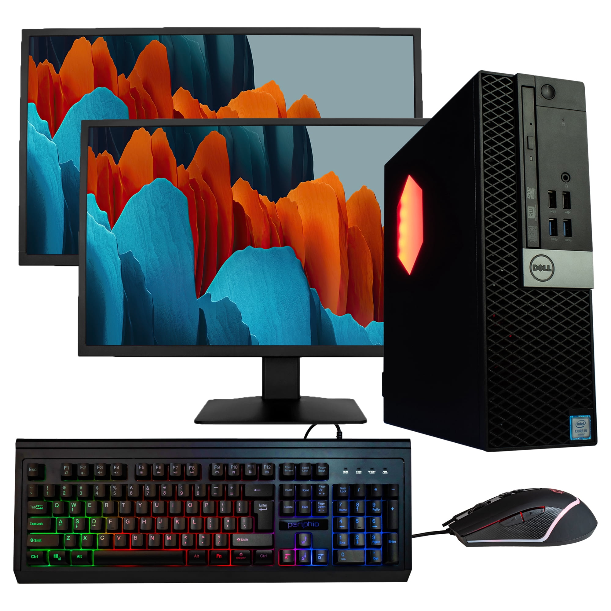"Dell OptiPlex 5040 Desktop PC, Intel i5, 16GB RAM, 500GB SSD, Dual 19 ...