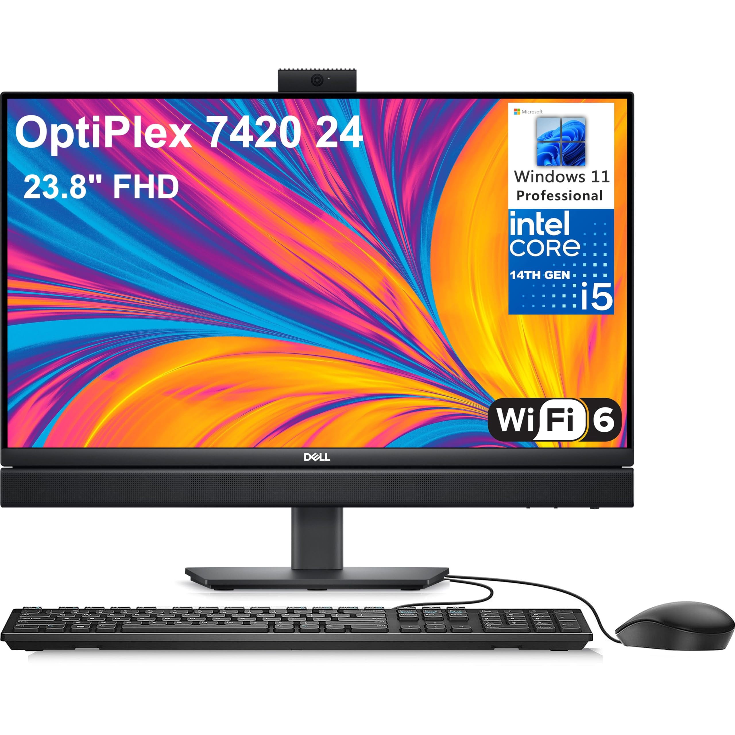 Dell OptiPlex 7420 24 23.8" FHD Business All-in-1 Desktop Computer ...