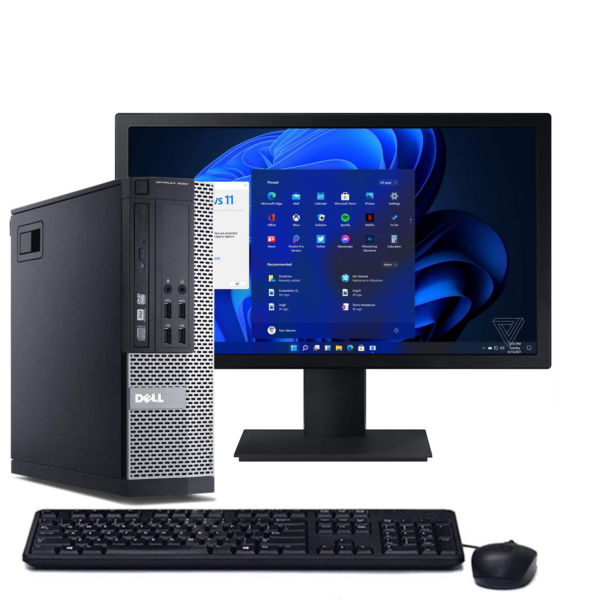 Dell Optiplex 7010 Desktop Pc Tower Core I3 8gb Ram 500gb Hdd Dvd Rw