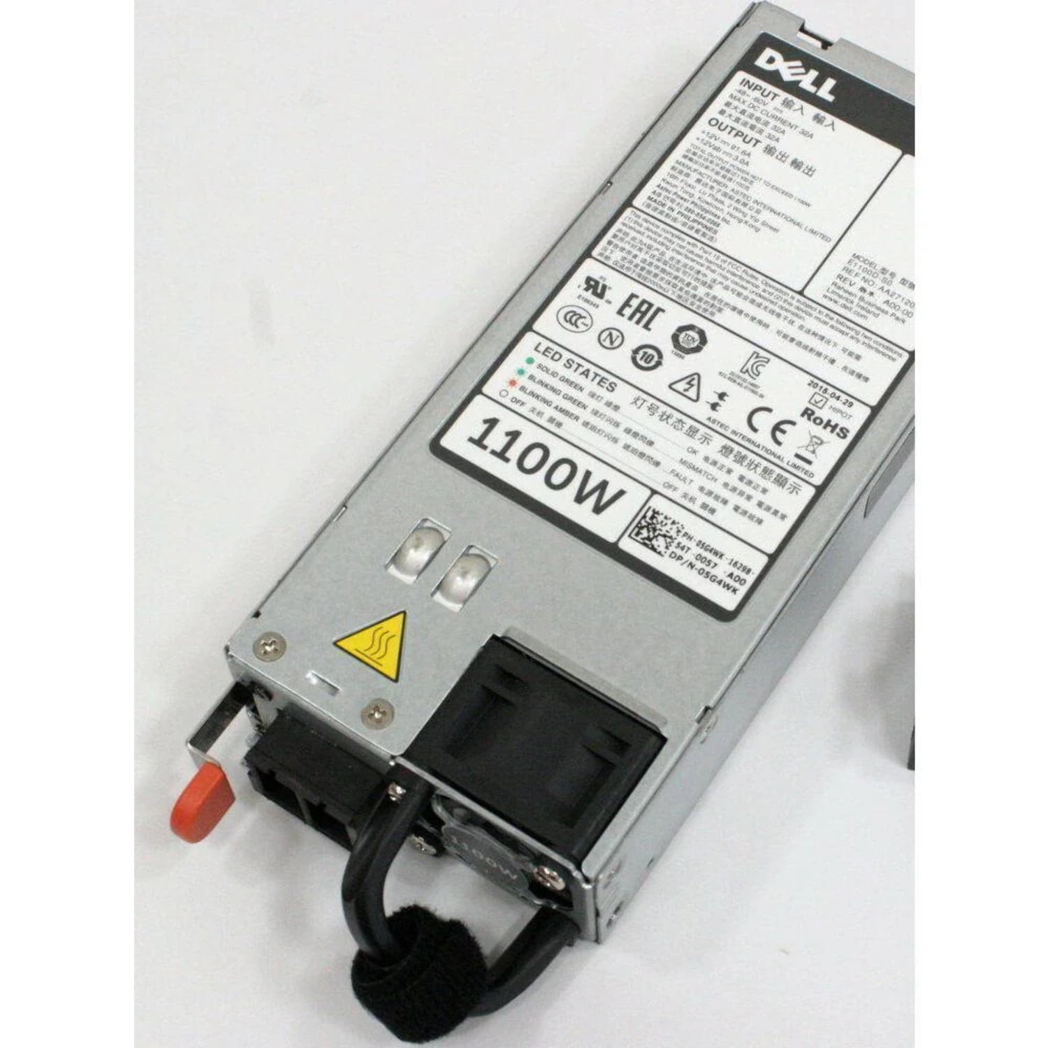 Dell Power Dell 1100 Watt DC power supply R730 R620 R720 R620 5G4WK 641329915752 - Walmart.com