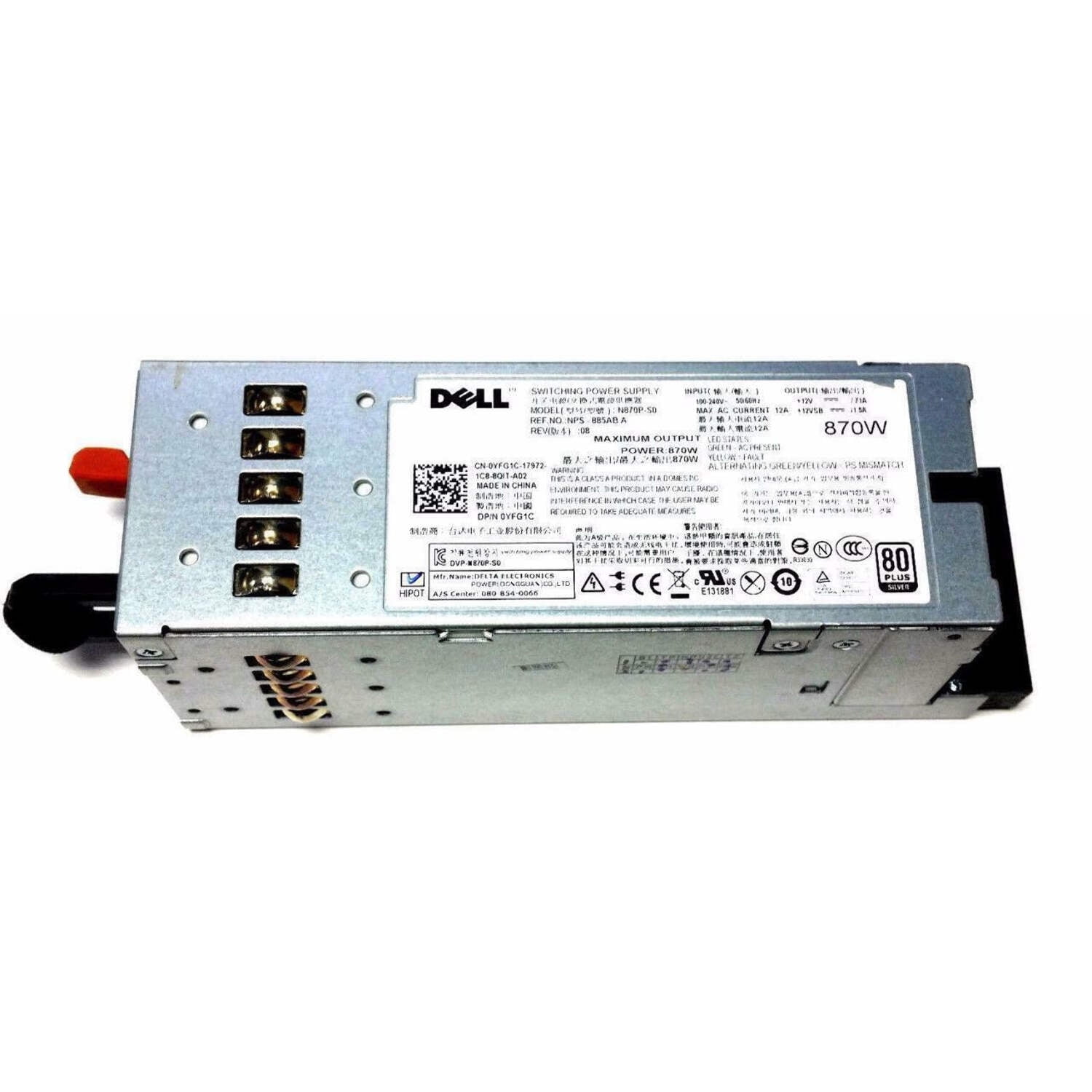Dell PowerEdge R710 T610 PowerVault NX3000 NX3100 Server Power Supply ...