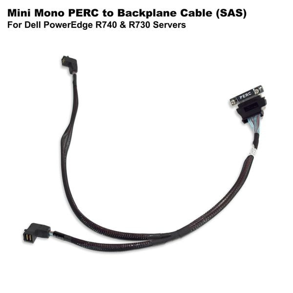 Dell PowerEdge R730 / R740 Dual Mini SAS HD PERC to Backplane Cable ...