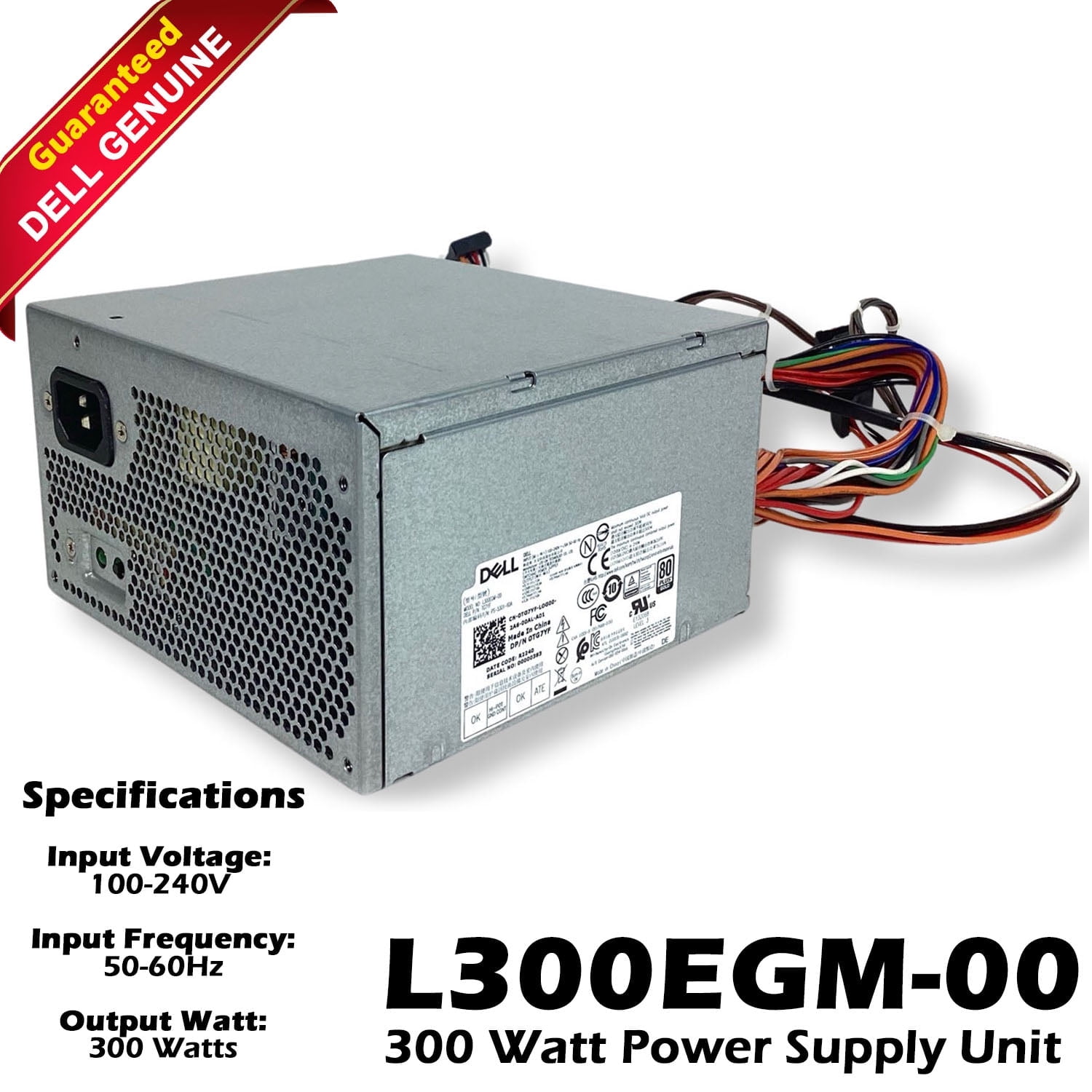 Pre-Owned Dell Precision 3630 Tower 300W Power Supply Unit L300EGM-00 ...