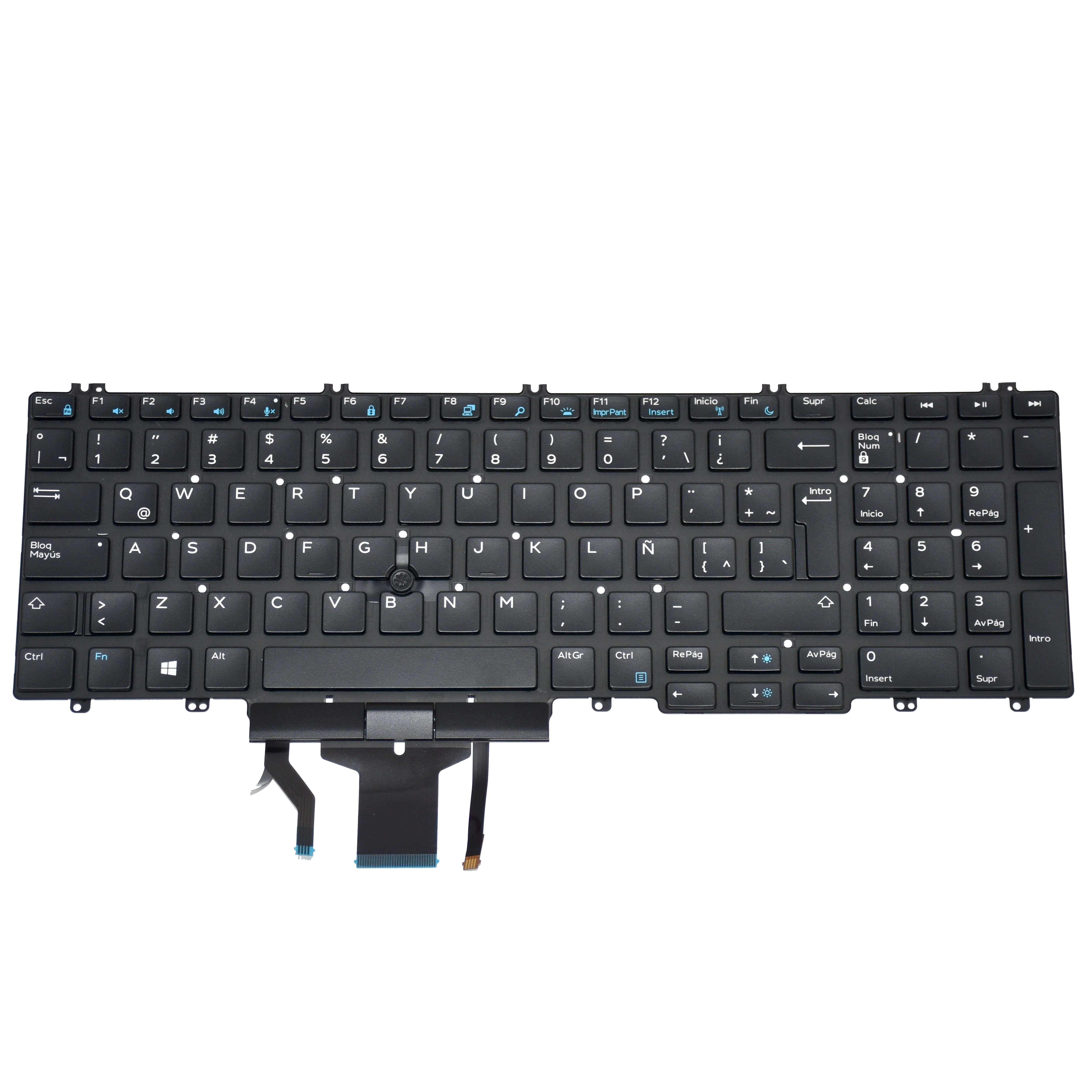 Dell Precision 7530/7540/7730/7740 Backlit Spanish Keyboard Assembly ...