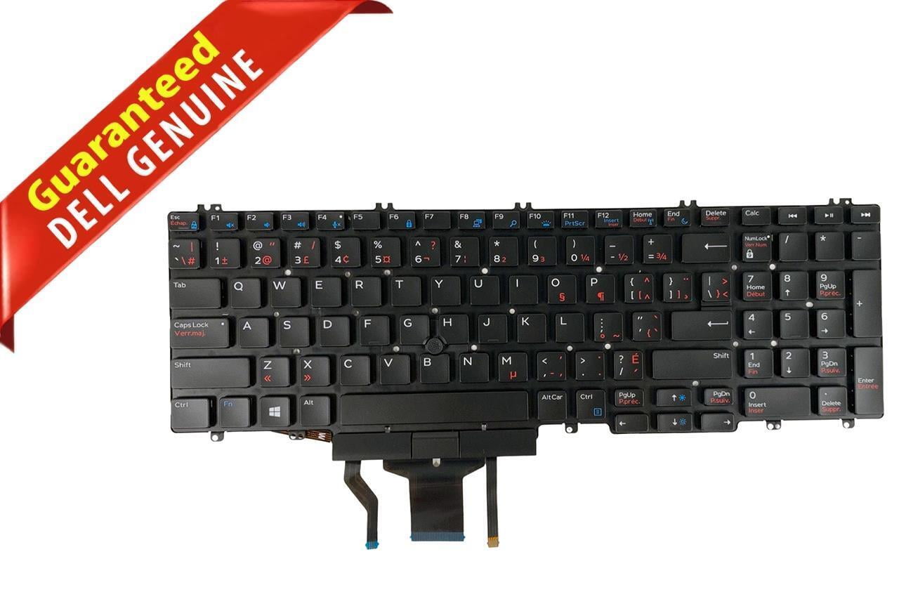 Dell Precision 7530 ENGLISH & CANADIAN/FRENCH Laptop Keyboard 0FJ6WR ...