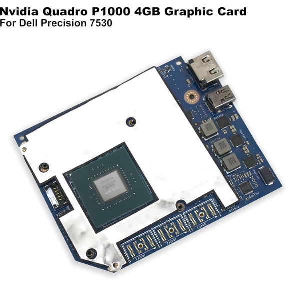 Dell Precision 7530 Laptop Nvidia Quadro P1000 4GB Graphics Card 4GD86 ...