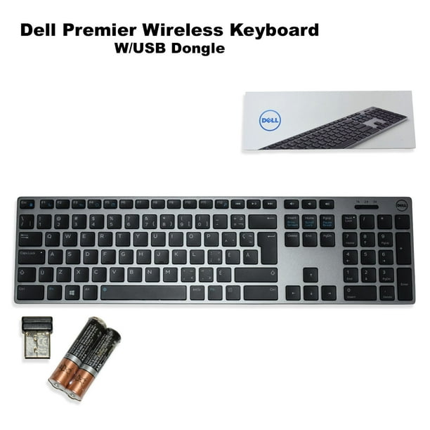 Dell Premier Wireless Keyboard WK717 - French Layout with USB Dongle ...