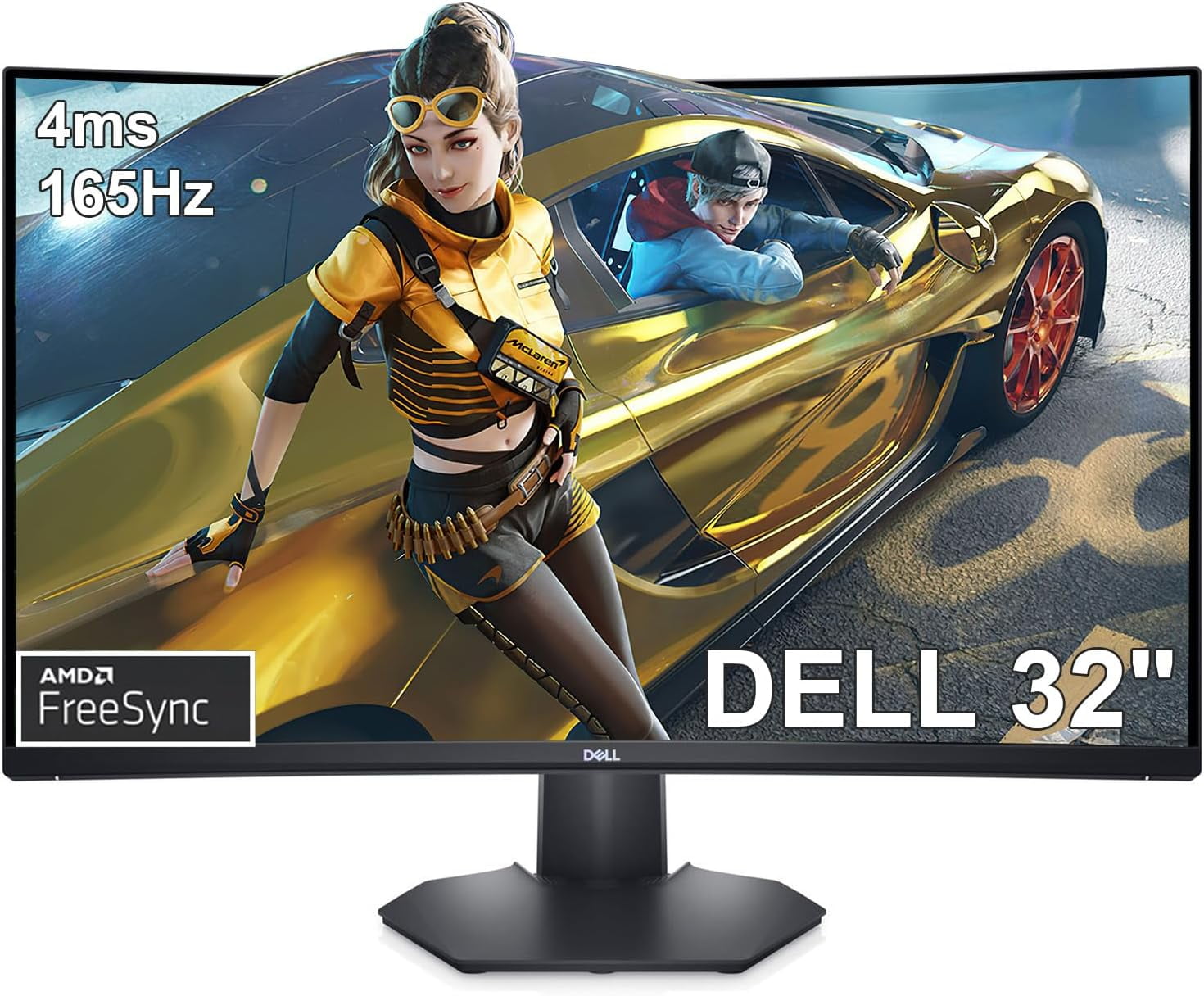 Dell S Series 32" Curved Gaming Monitor, Full HD (1920 x 1080) Display ...
