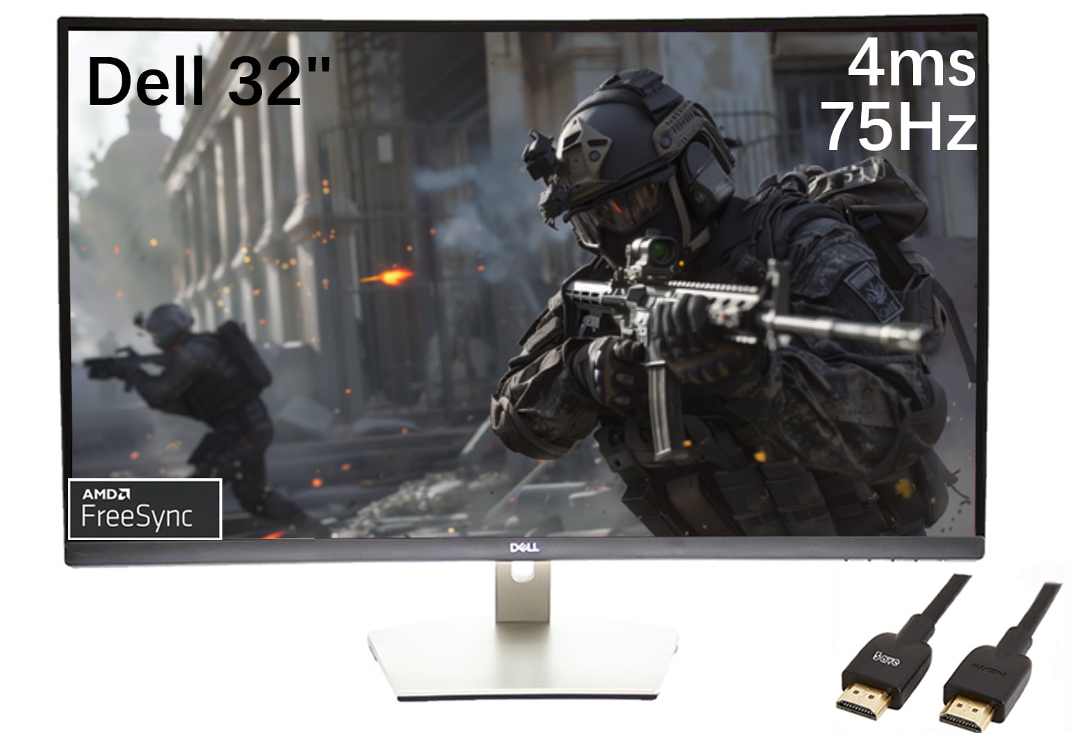 Dell S Series 32" Curved Gaming Monitor, Full HD (1920 x 1080) Display ...