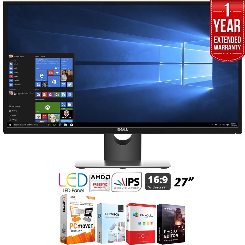 Dell SE2717HR RVJXC 27-inch Full HD 1920 X 1080 Monitor Bundle with ...