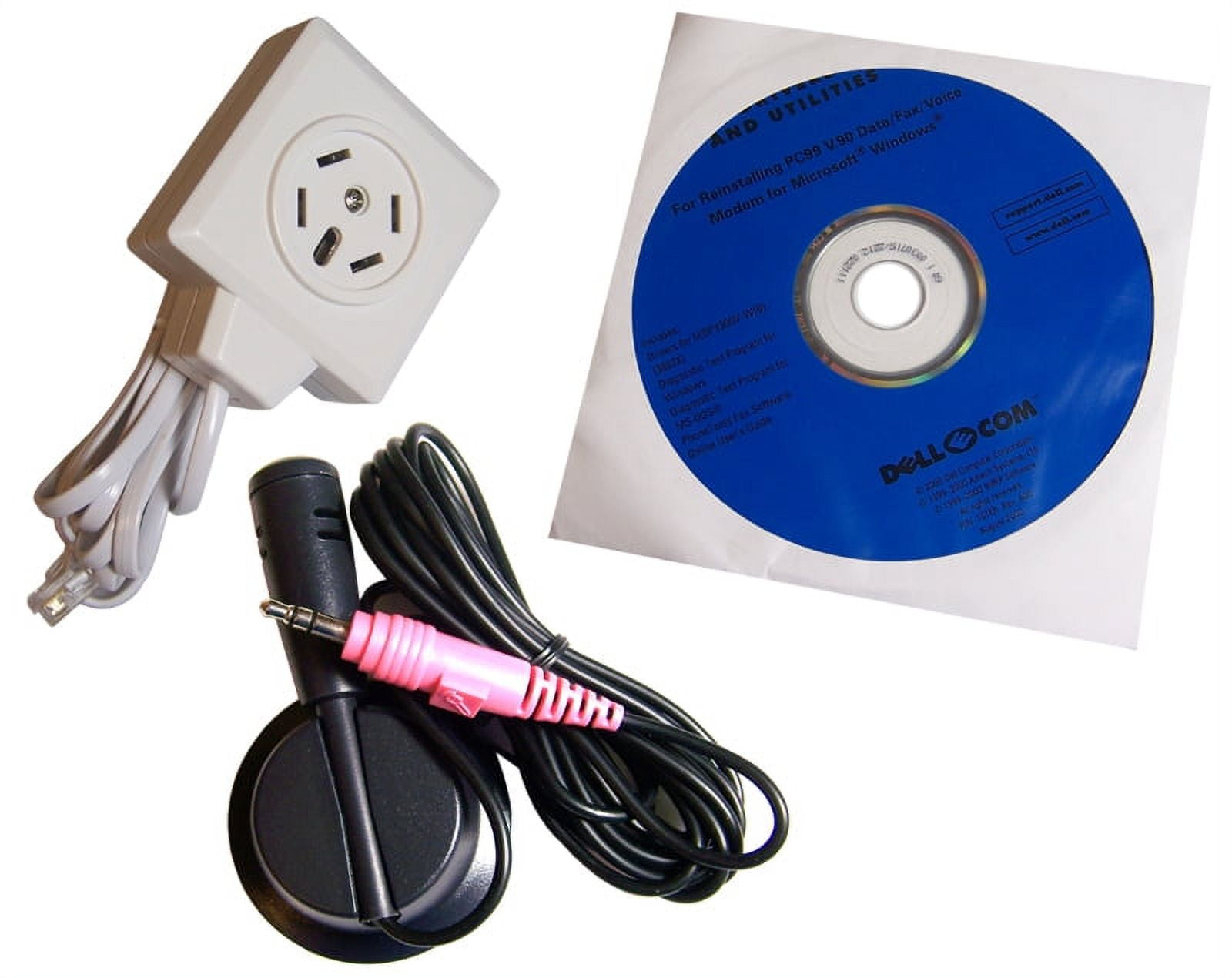 Dell SWI Europe Modem Cable Adapter w/ Mic 52DRY MDM/MIC/CD Assembly Kit - Walmart.com