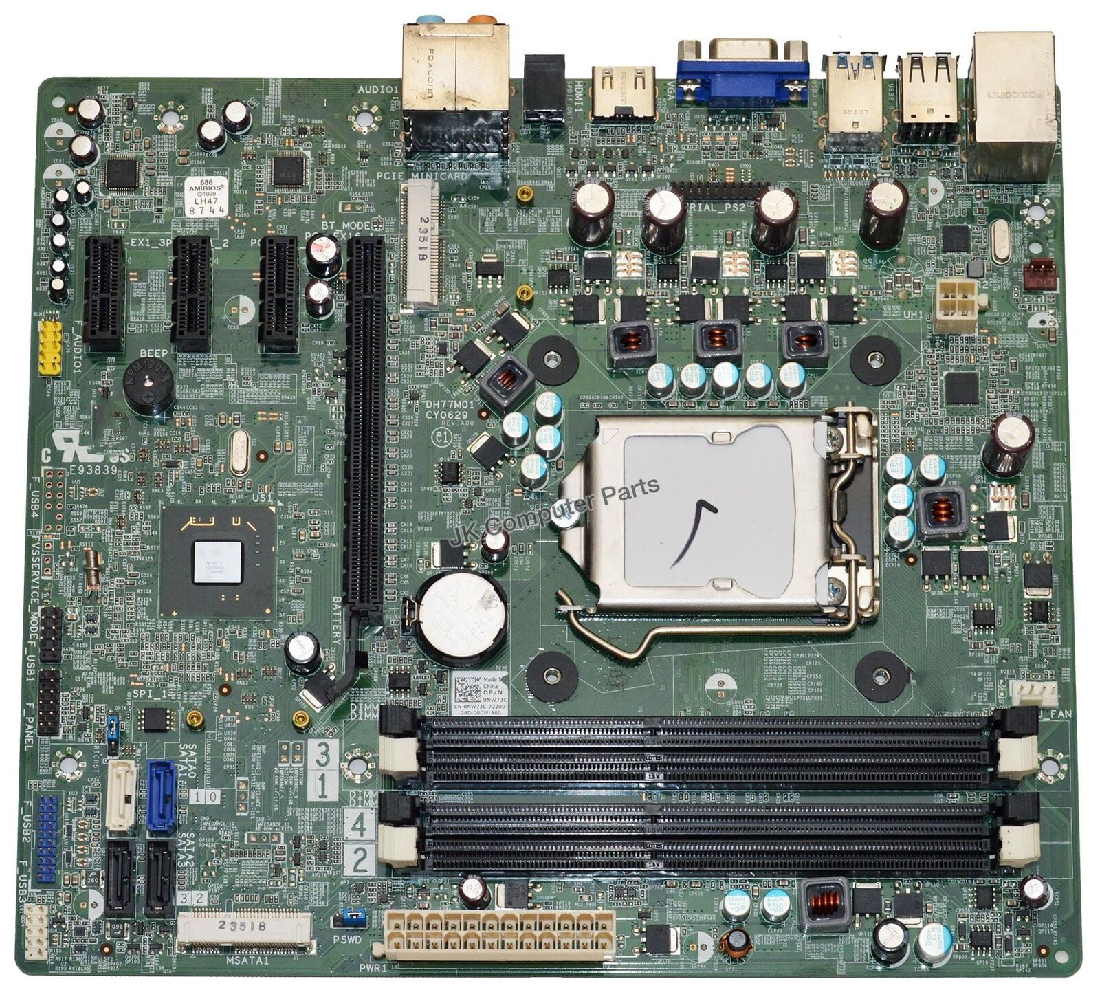 Dell Studio XPS 8500 Vostro 470 Intel Desktop Motherboard s115X NW73C ...