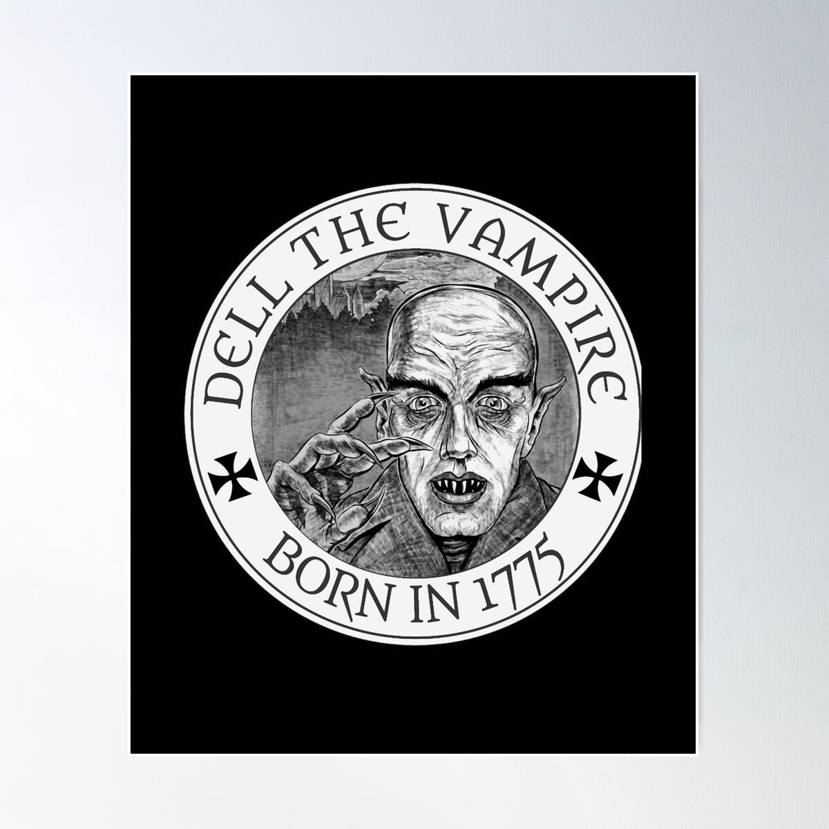 Dell The Vampire Poster Wall Art, Modern Wall Decor For Living Room ...