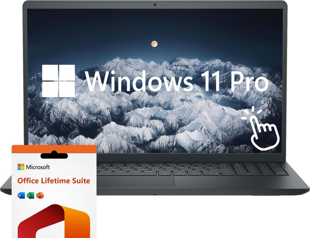 Dell Touchscreen ‎15.6" ‎Inspiron 15 Business Laptop Computer, Windows 11 Pro Laptop, Intel Core ...