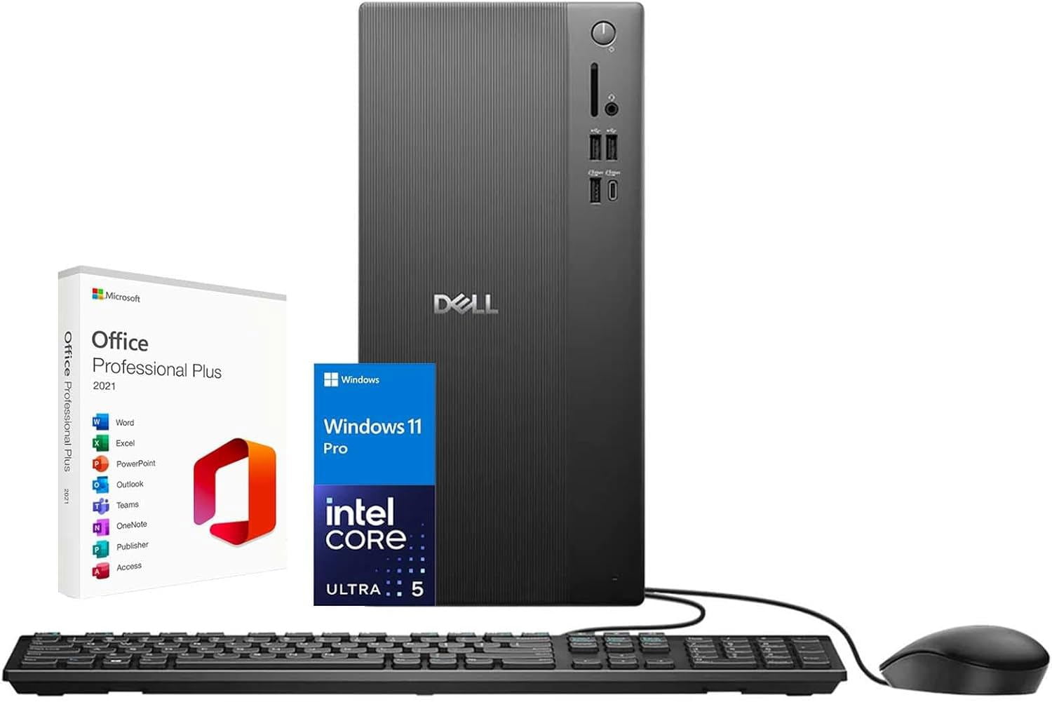 Dell Tower Desktop ECT1250, Intel 10-core Core Ultra 5 225(Beats Ultra ...