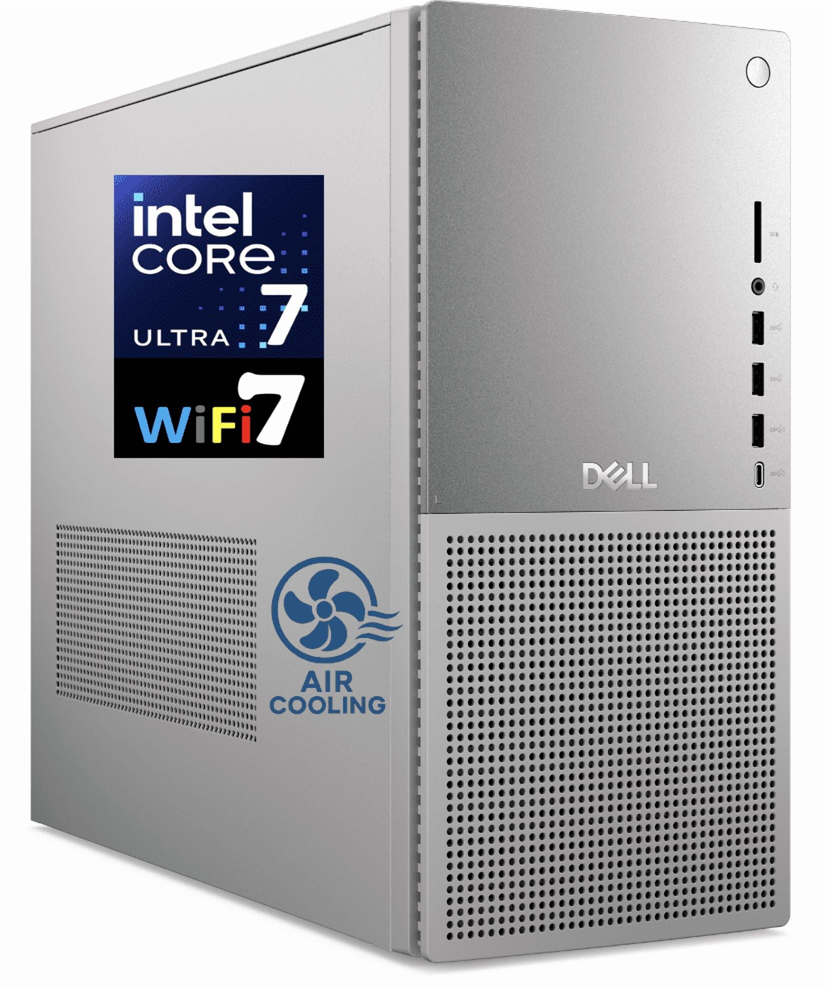 Dell Tower Plus AI PC Desktop (Intel Ultra 7-265, 16GB DDR5, 256GB PCIe SSD + 1TB HDD ...