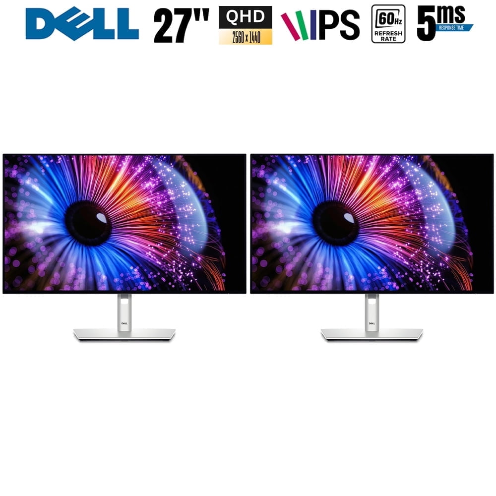 Dell U2724DE UltraSharp 27 inch Thunderbolt Hub Dual Monitor Bundle ...