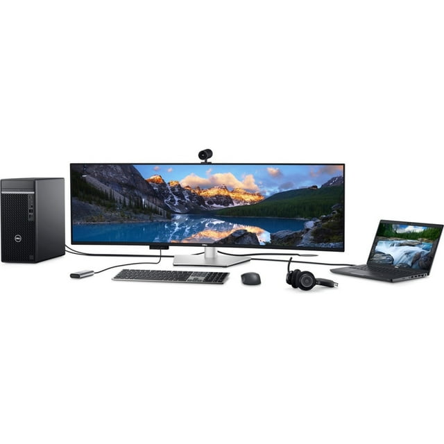 "Dell U4924DW 49"" DQHD Curved Monitor, Built-in Speakers, HDMI ...