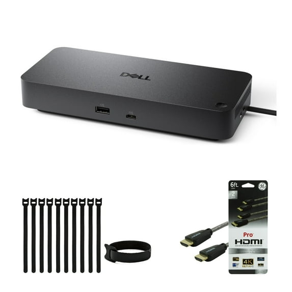 Dell WD25 Pro Dock - Universal 100W USB-C Docking Station Bundle with ...