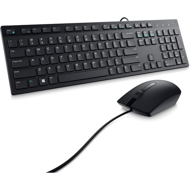 Dell Wired Keyboard and Mouse - KM300C - Walmart Business Supplies
