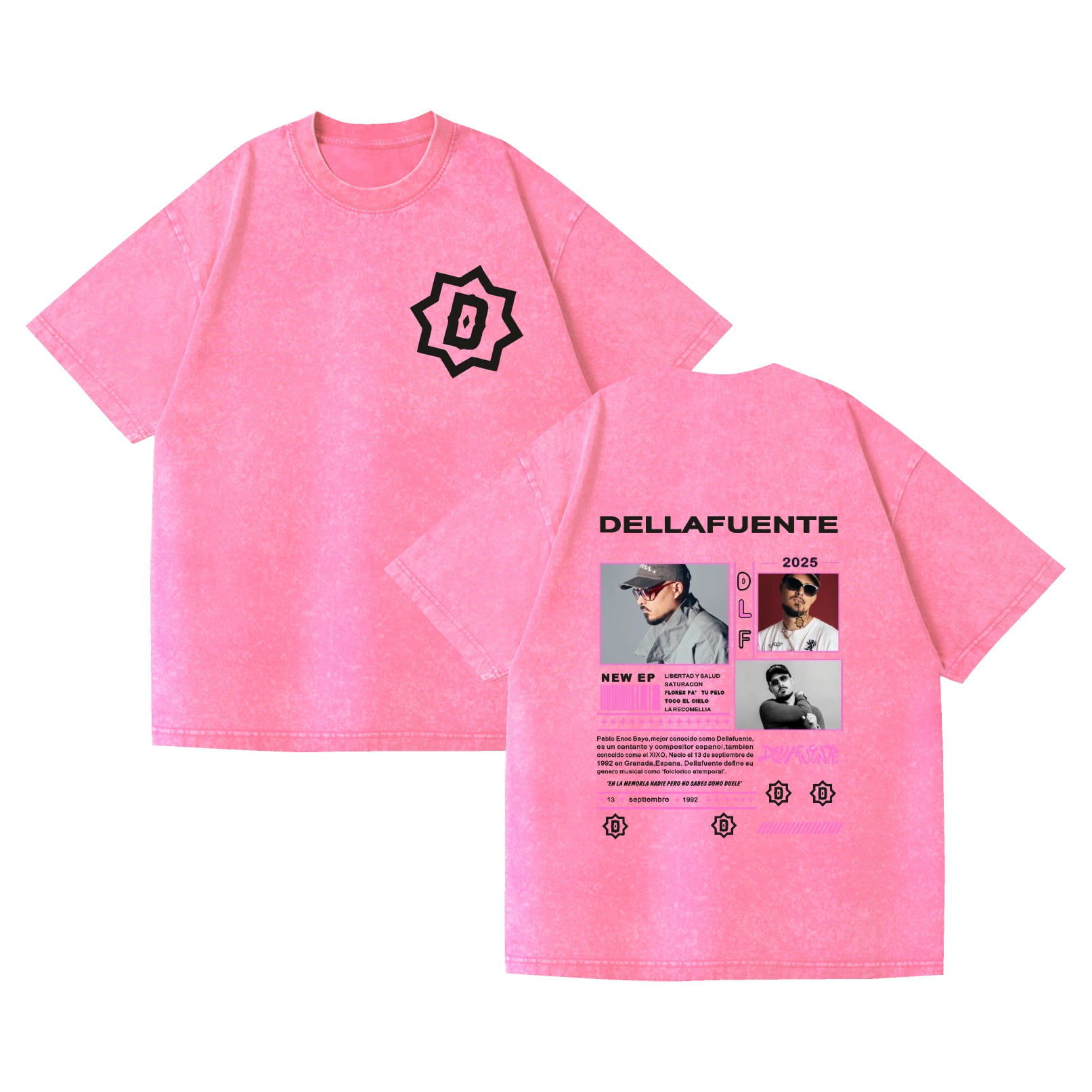 Della Fuente Merch Unisex Oversized Soft Pure Cotton T-Shirt - Vintage ...