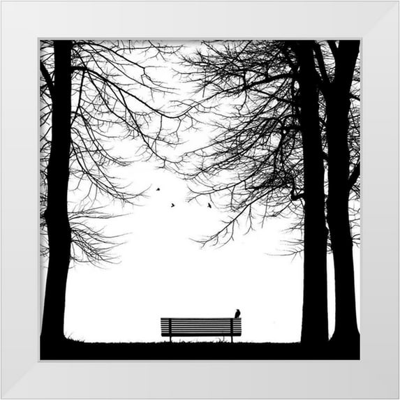 Della Latta, Massimo 12x12 White Modern Wood Framed Museum Art Print ...