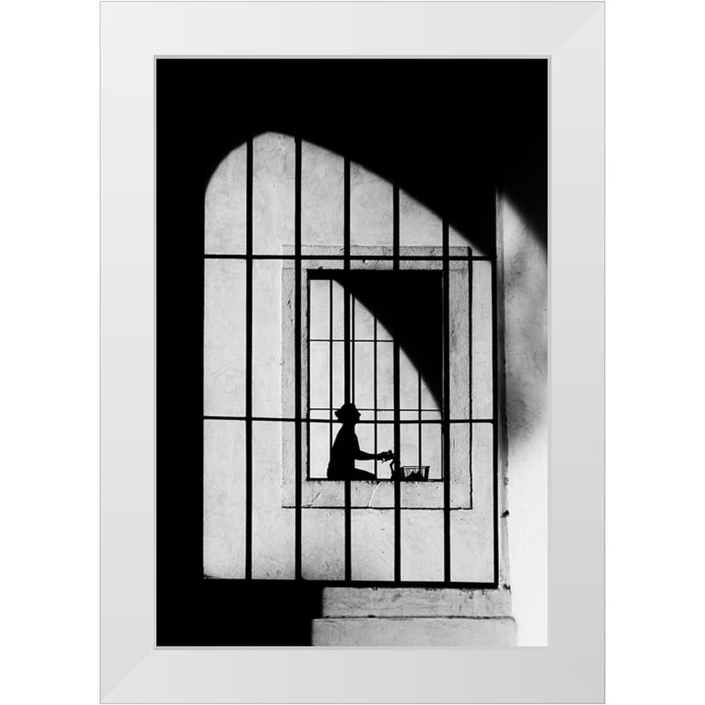 Della Latta, Massimo 17x24 White Modern Wood Framed Museum Art Print ...