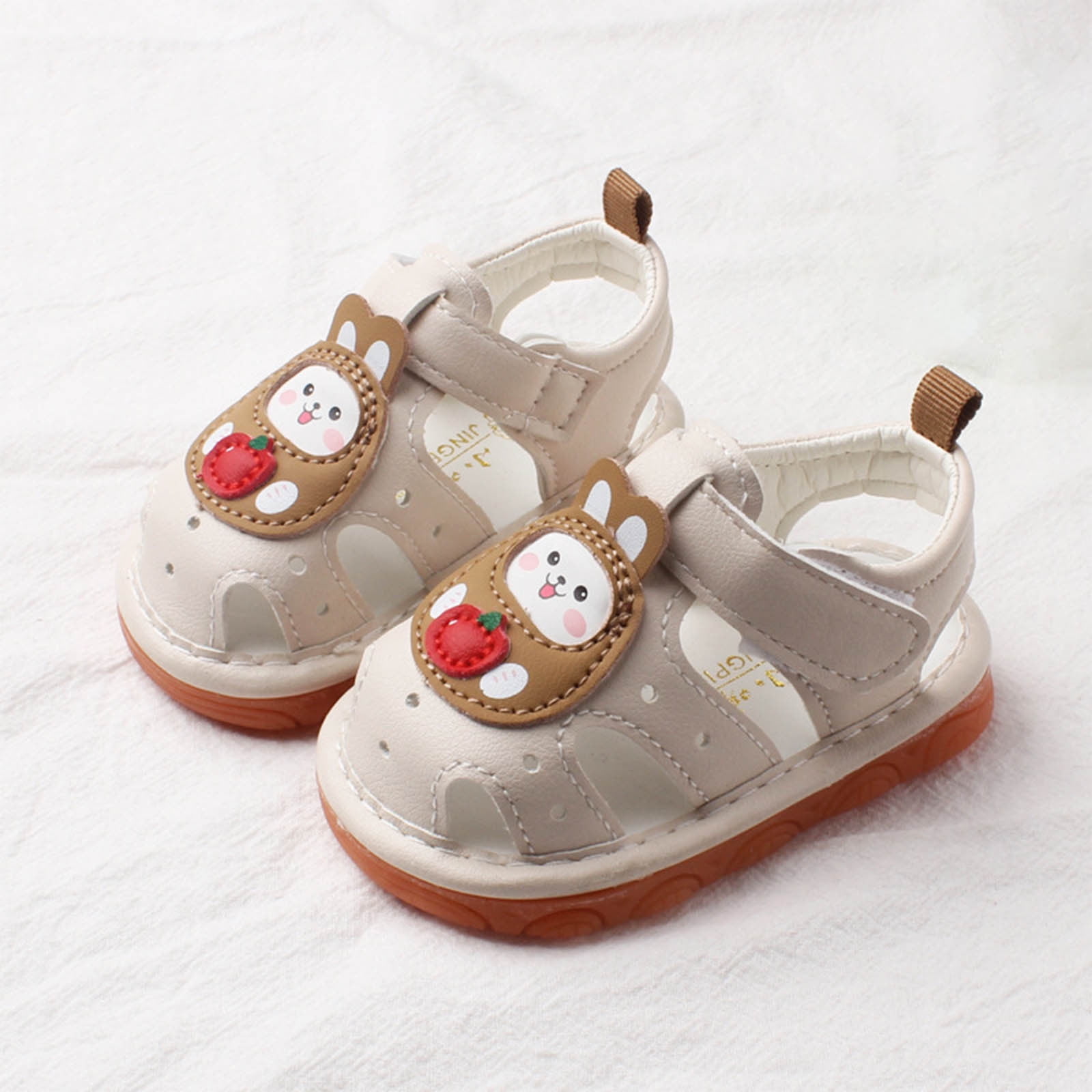 Delliss Baby Boys Girls Squeaky Little rabbit Sandals Non-Slip Soft ...