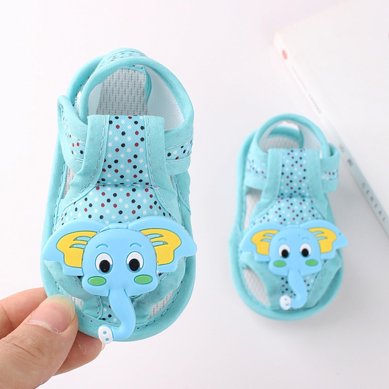 Delliss Baby Boys Girls Squeaky Sandals Summer Premium Sole Closed-Toe ...