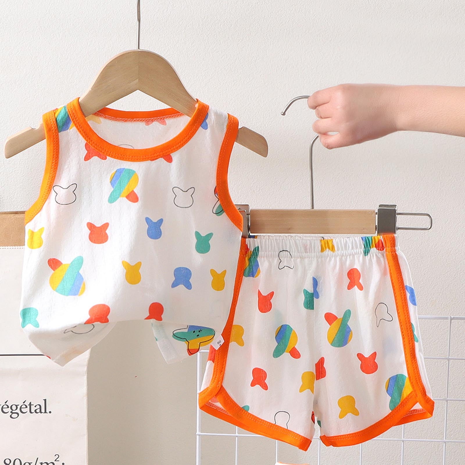 Delliss Baby Girl Clothes Summer Toddler Outfit Color Block animal ...