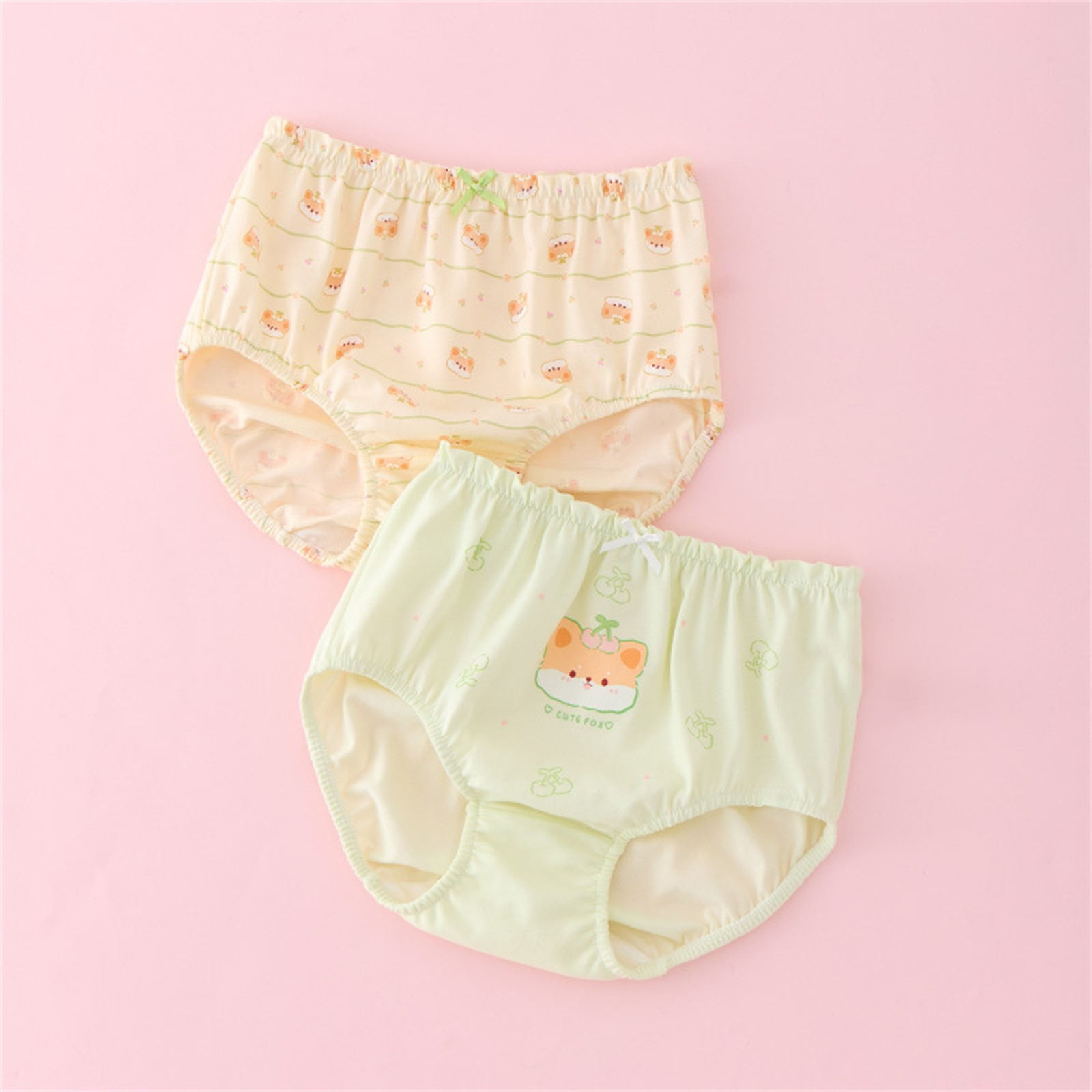 Delliss Baby Girls 2 Pack Cotton Underwear Toddler Undies Kids Panties ...