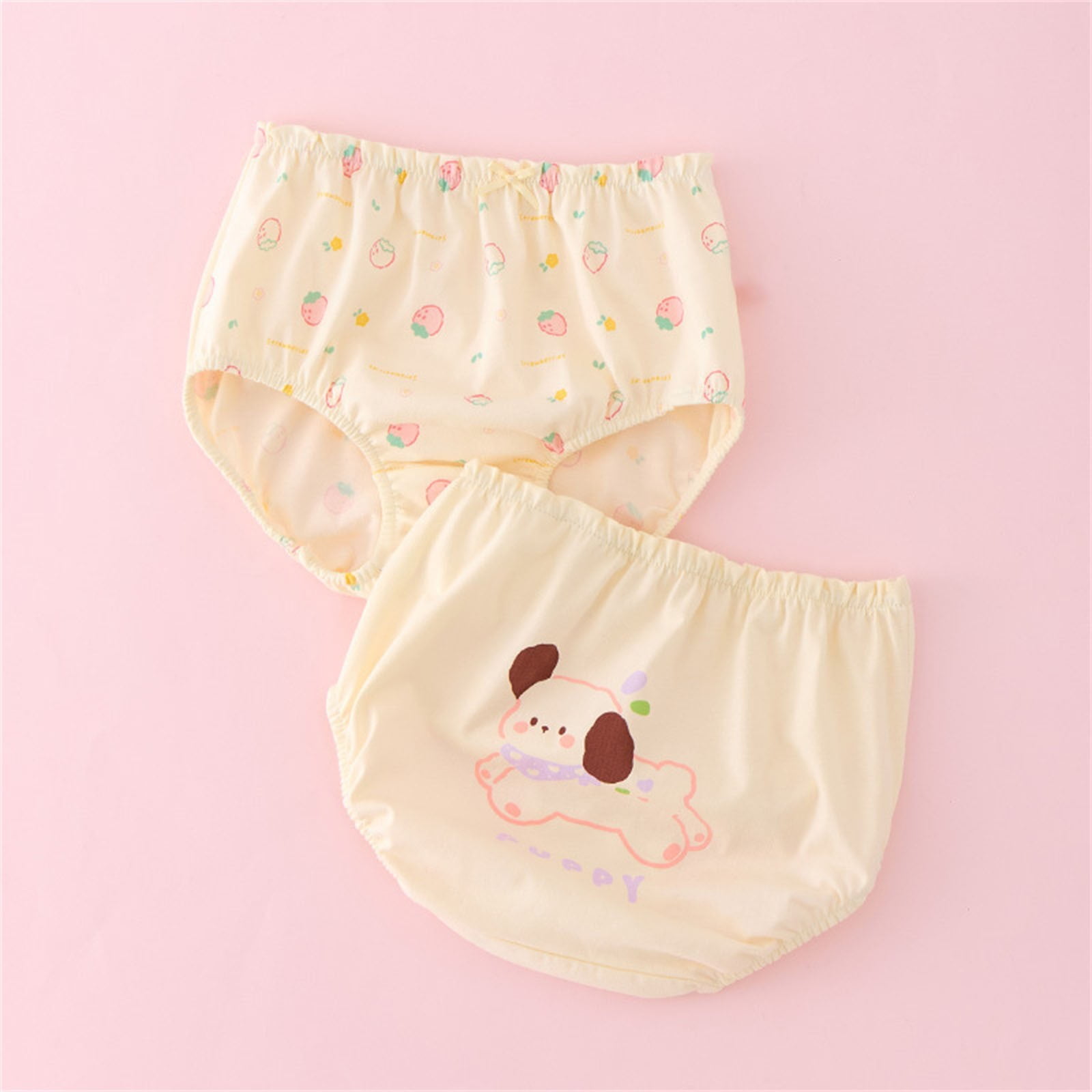 Delliss Baby Girls 2 Pack Cotton Underwear Toddler Undies Kids Panties ...