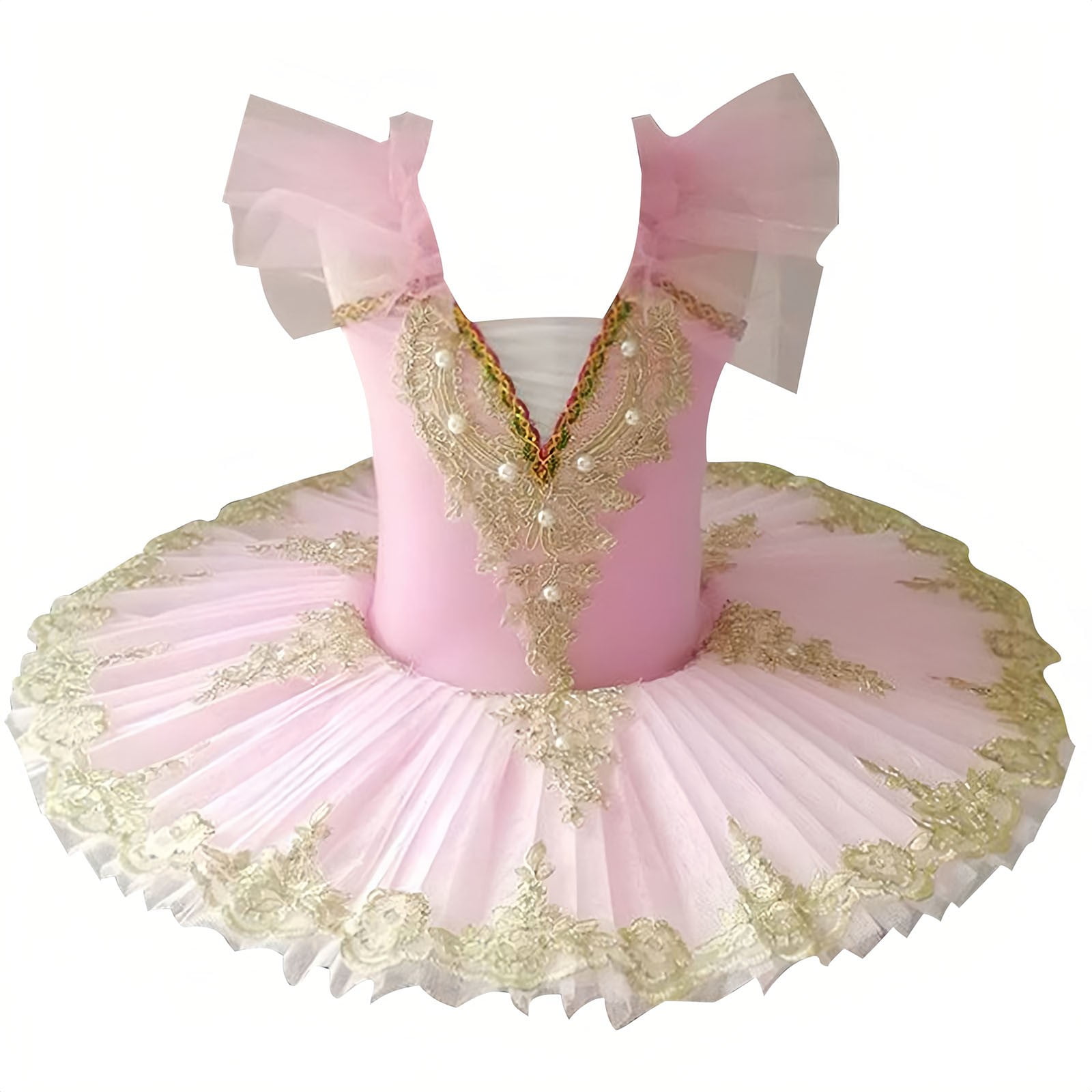 Delliss Ballet Leotards for Girls Dance Skirted Leotard Kids Ballet ...