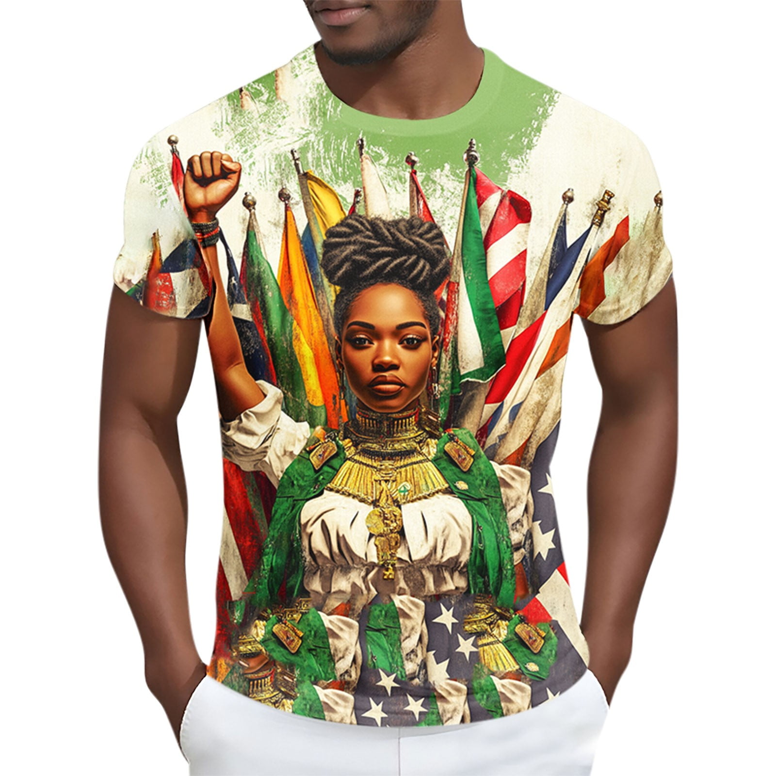Delliss Black History Month Shirt Men Patriotic African American T ...
