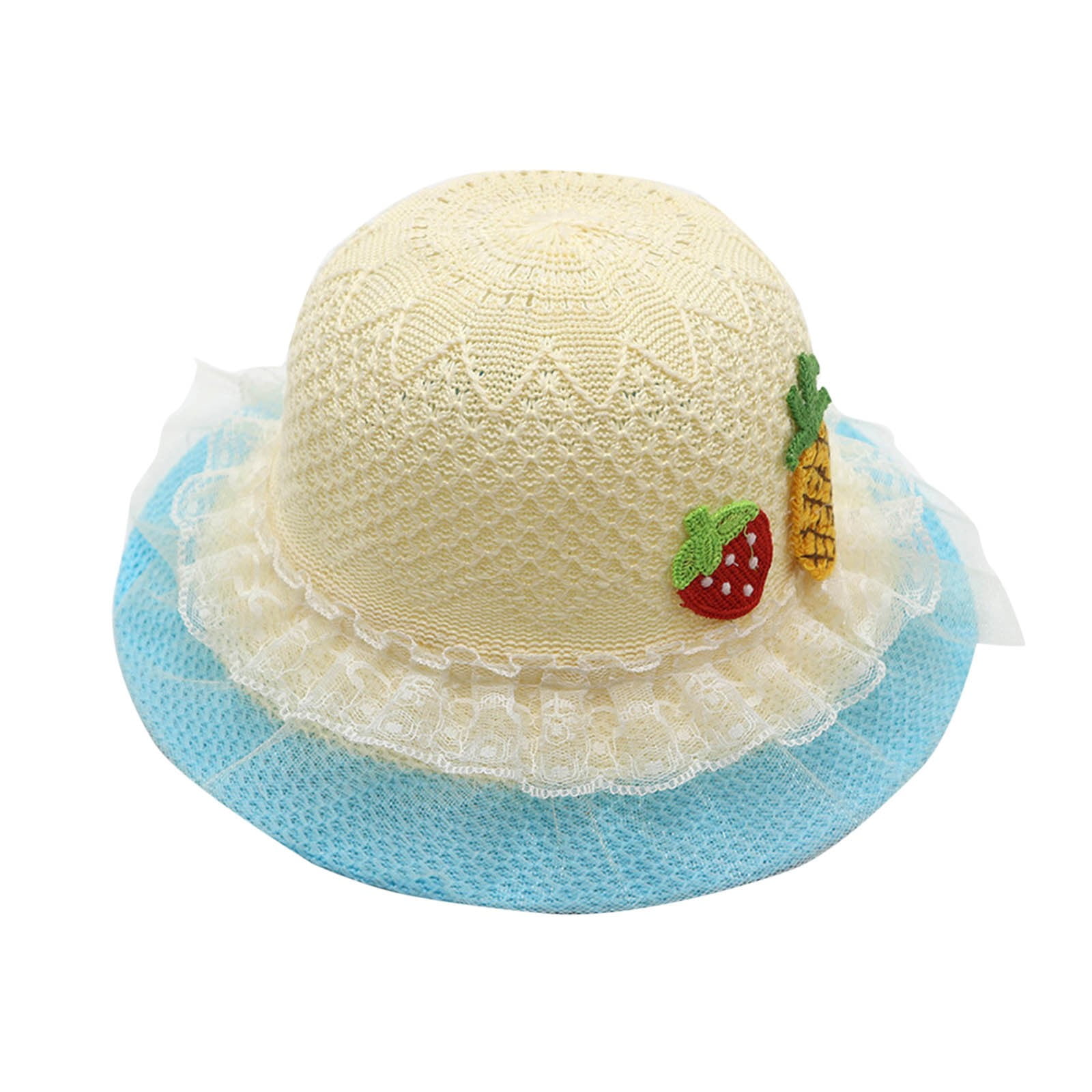 Delliss Boho Summer Beach Hat 3-7 Years Toddler Sun Straw Hat with ...