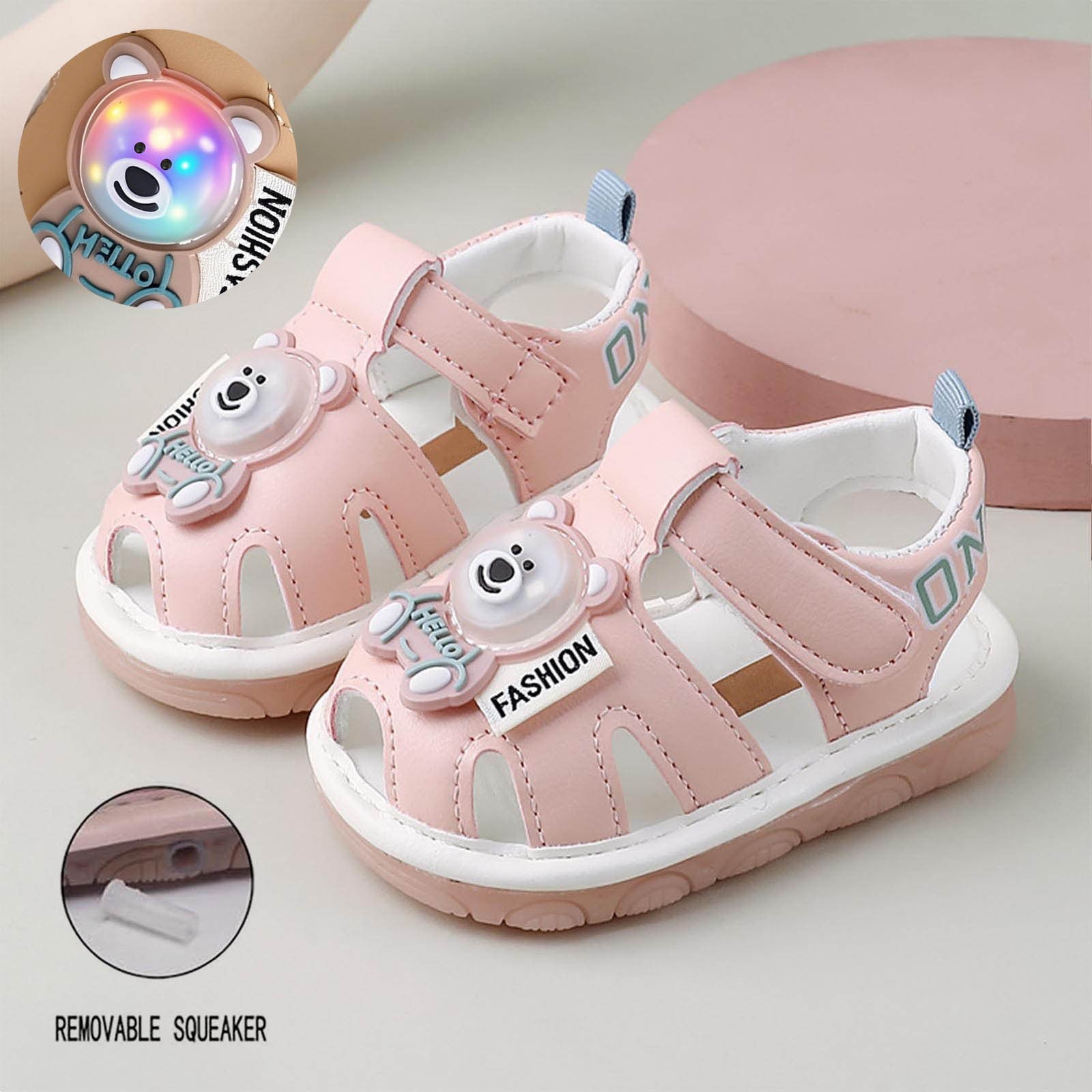 Delliss Boys Girls Athletic Sports Sandals Toddler Closed-Toe ...