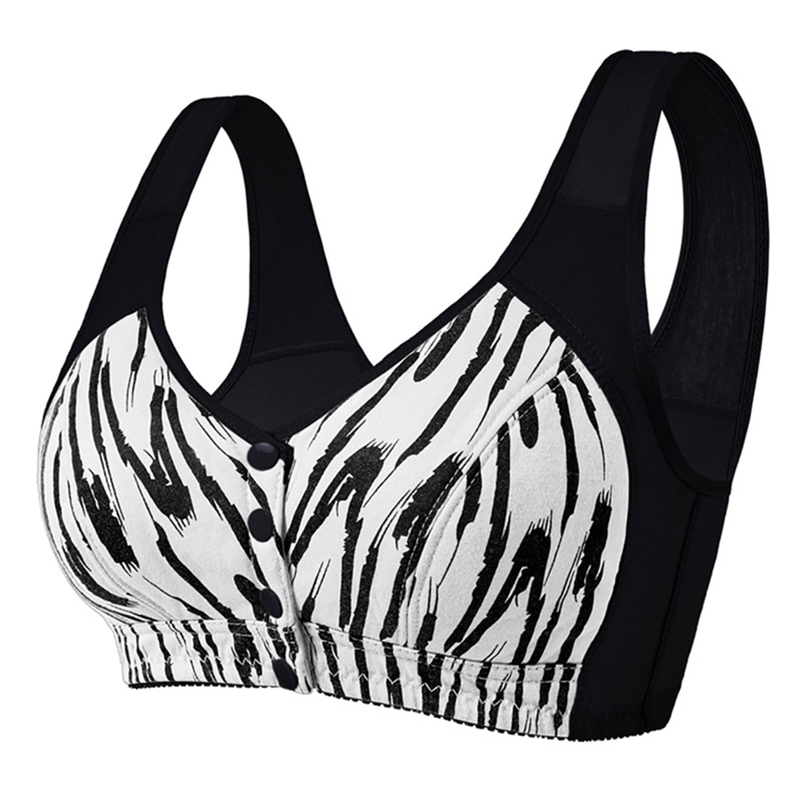 Delliss Bra for Seniors, Front Snap Closure Bras, Front Snaps Bras for ...