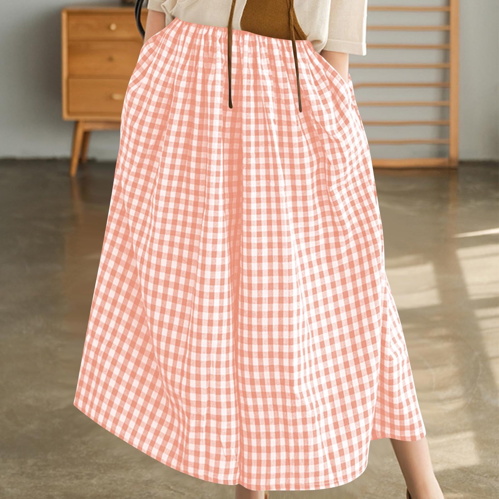 Delliss Culottes For Women's Elastic Waist Loose Wide Leg Pants With ...