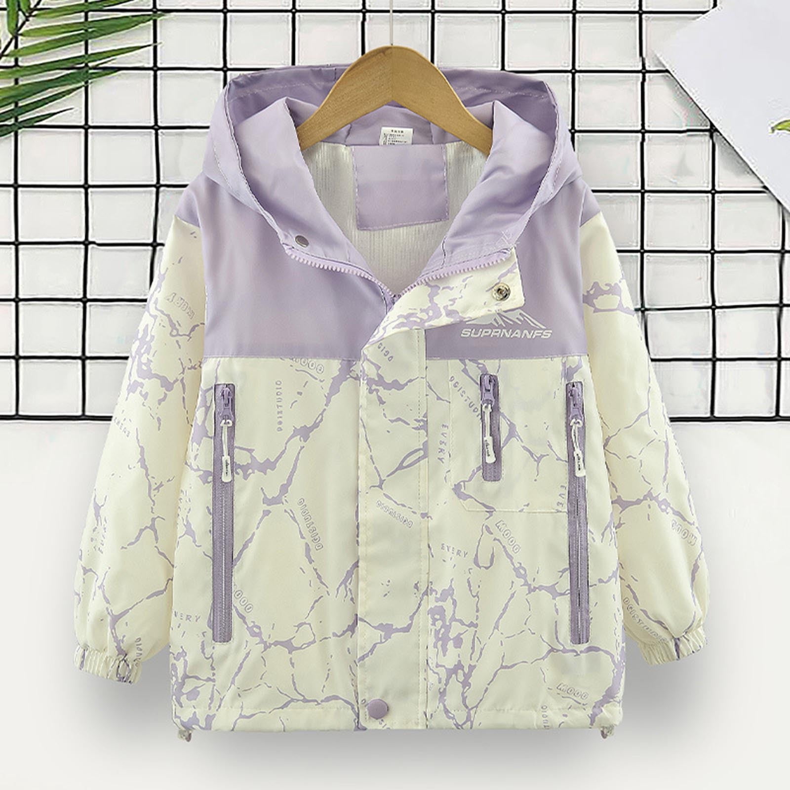 Delliss Girl's Fall Fashion Jacket Outdoor Hooded Zipper Coat 3-15 ...