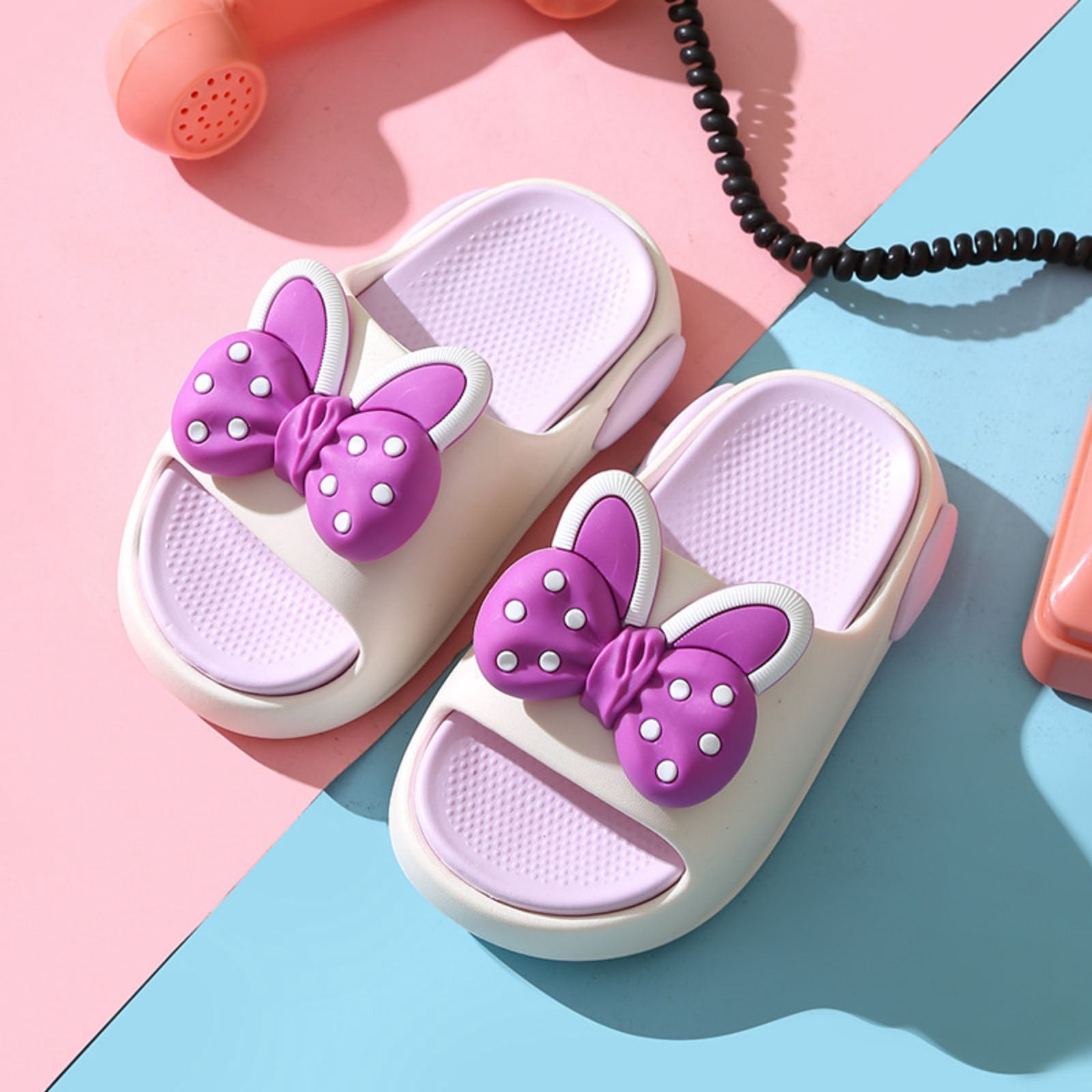 Delliss Girl's Slippers Sandals Comfort Non-Slip Thick Sole Slippers ...