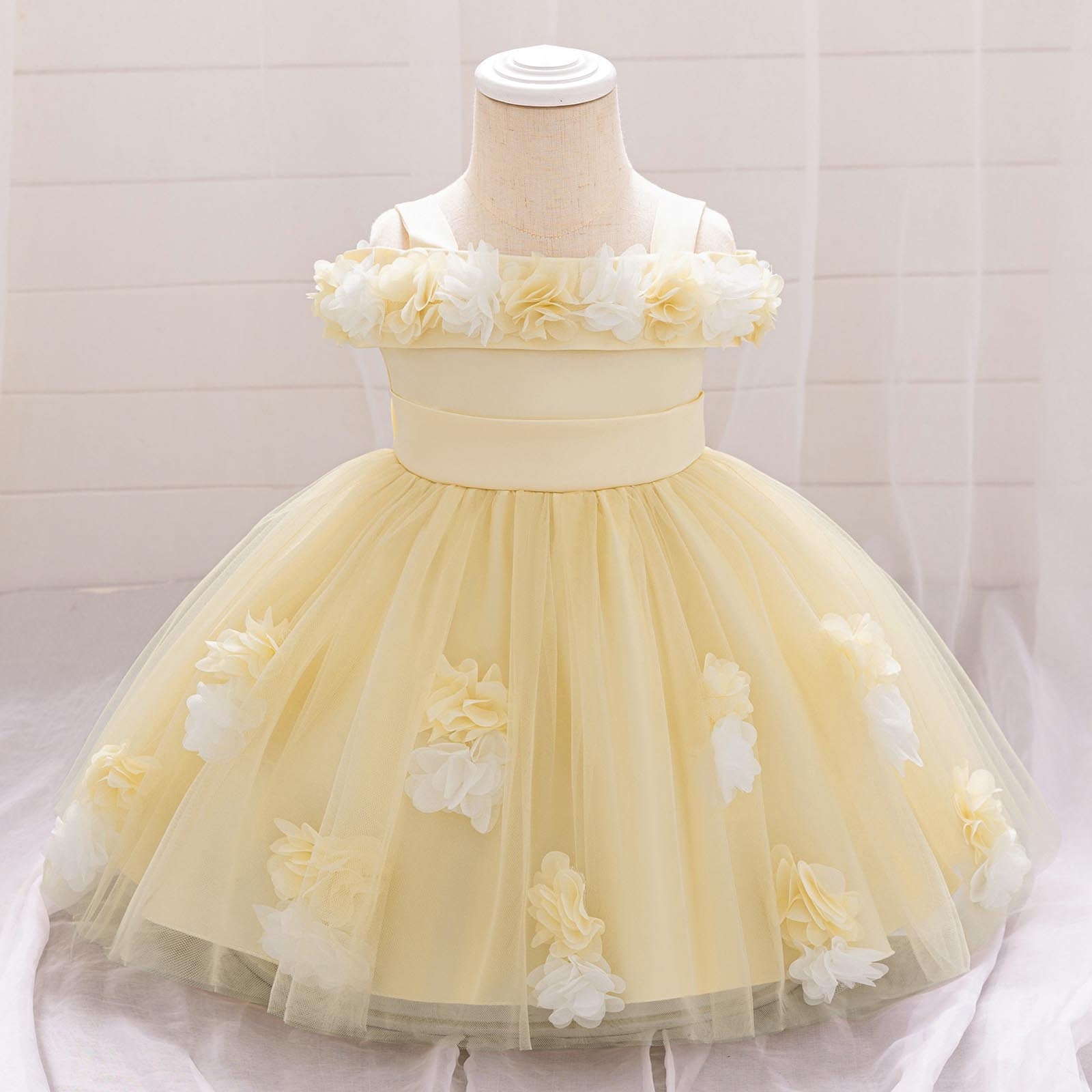 Delliss Girls Birthday Party Tulle Dress Baby Princess Dress 6M-3T ...