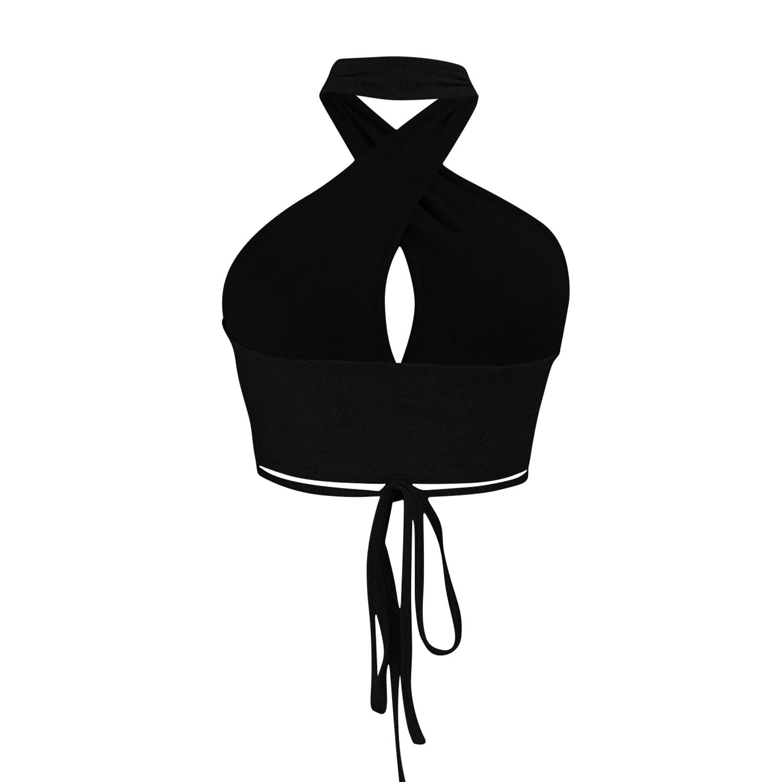 Delliss Halter Bra for Women Longline Sports Bra Wireless Seamless ...