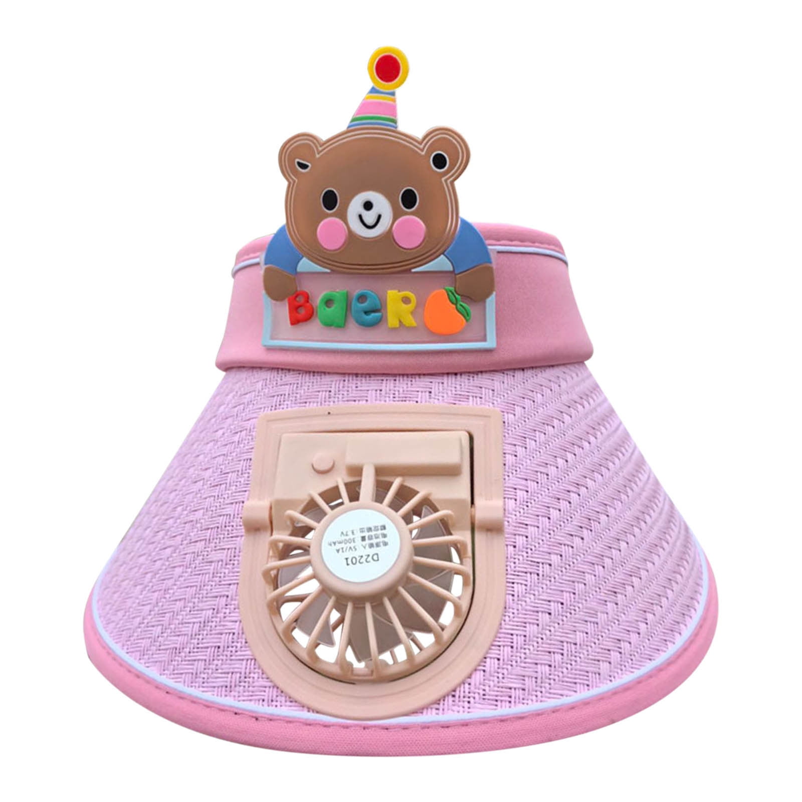 Delliss Kids Sun Visor Hat Large Area Sun Protection Fan Visor Hat 3 ...