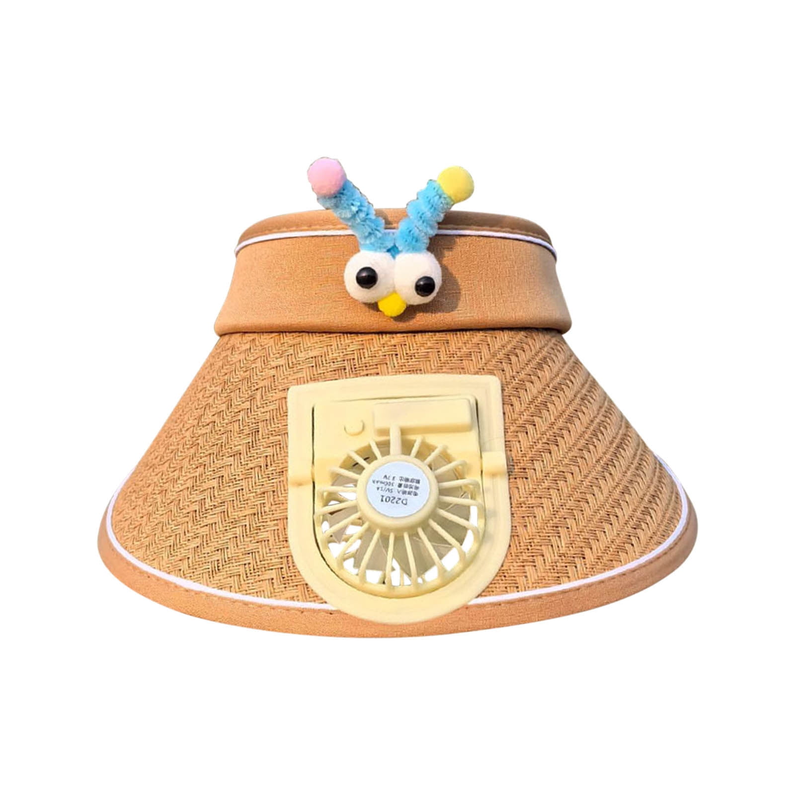 Delliss Kids Sun Visor Hat Large Area Sun Protection Fan Visor Hat 3 ...